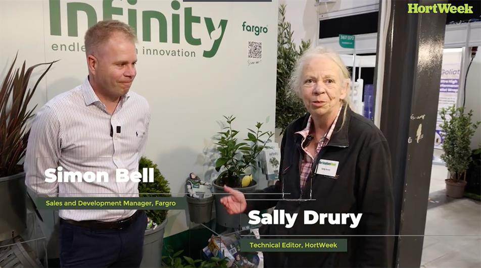 HortWeek's Sally Drury and Fargro's Simon Bell on pots at HTA National Plant Show: VIDEO | HortWeek